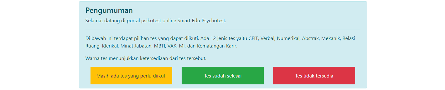 Panduan Psikotest
